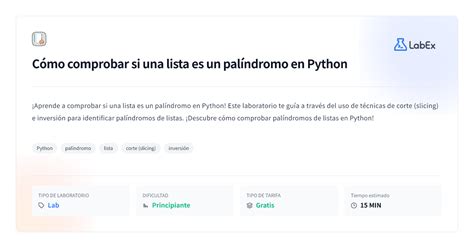 Cómo Comprobar Si Una Lista Es Un Palíndromo En Python Labex
