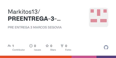Github Markitos Preentrega Marcossegovia Pre Entrega Marcos Segovia