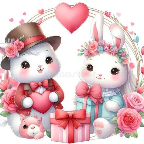 Beautiful Cute Adorable Bunny Stock Illustration Illustration Of Pink Dessert