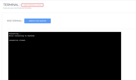 Bug Terminal Vanished From Latest Version · Issue 1006 · Usmannasircyberpanel · Github