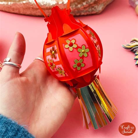 3d Chinese Lantern Craft For Lunar New Year 🏮 Craft With Sarah
