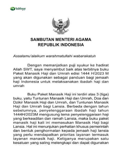 Buku Tuntunan Manasik Haji Dan Umrah 1 2pdf Pdf