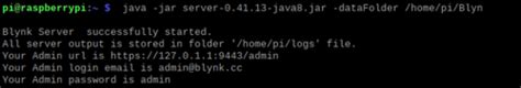 how to install a blynk local server on raspberry pi