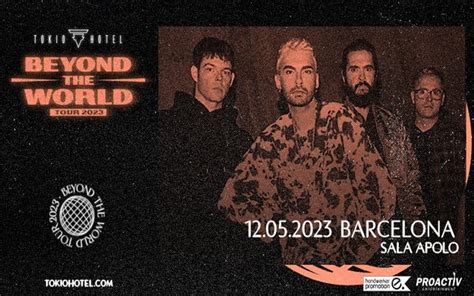 Entradas Tokio Hotel Barcelona 2023