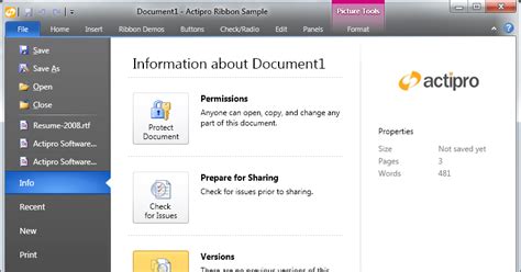 Actipro Ribbon For Wpf 20161 Build 633