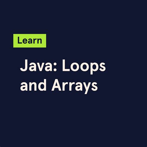 Java For Complete Beginners Loops And Arrays Arrays In Java