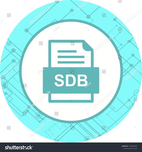 Sdb File Document Icon vector de stock libre de regalías Shutterstock
