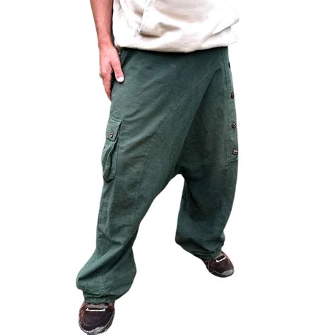 Men Pants Mens Green Harem Pants Casual Bloomers Grandado