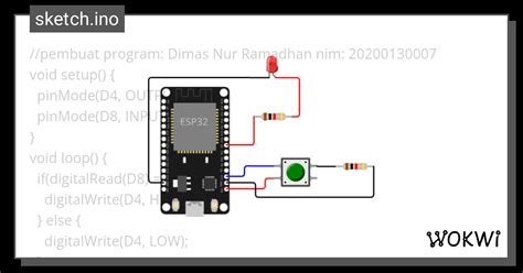 dimas nur ramadhan 20200130007 no 1 topik 9 wokwi esp32 stm32