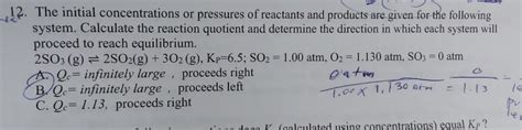 Solved 14 Convert The Values Of Kc To Values Of Kp