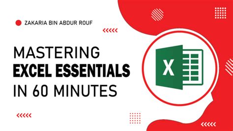 Mastering Excel By Zakaria Bin Abdur Rouf Pdfipadkindle