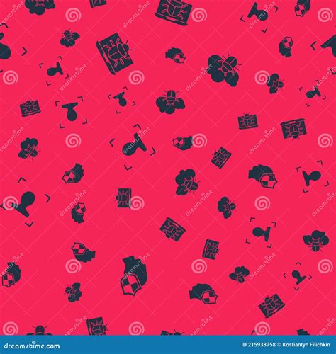 Set Head With Shield System Bug On Monitor Face Recognition And Cloud On Seamless Pattern