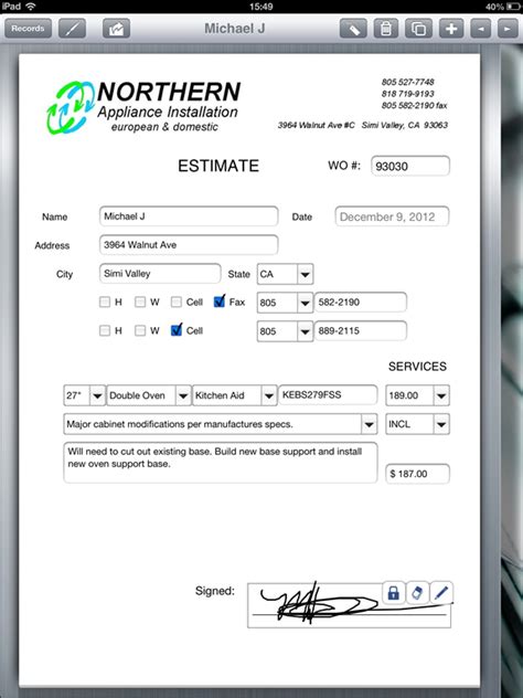 Creating Estimates Using The Formconnect Pro App Form Connections