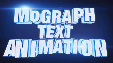 Create Letter-by-Letter Text Animations in Cinema 4D using MoGraph, MoText, and Effectors ...