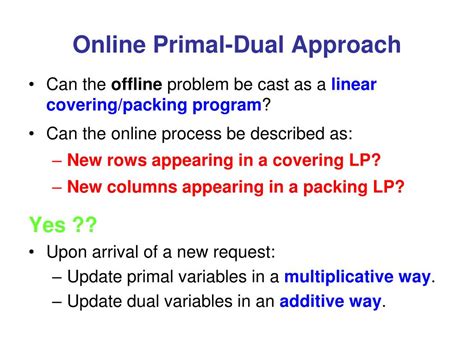 Ppt A Primal Dual Approach To Online Optimization Problems Powerpoint