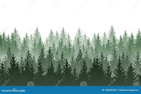 Forest Pattern Card Vector Illustration 42114702
