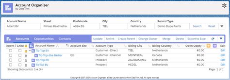 Searching And Filtering In The Account Hierarchy Account Organizer