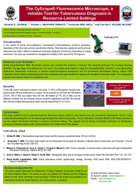 Pdf The Cyscope® Fluorescence Microscope A Reliable Tool For