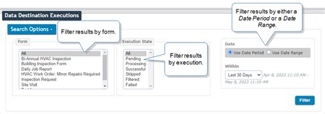 Creating And Managing Data Destinations