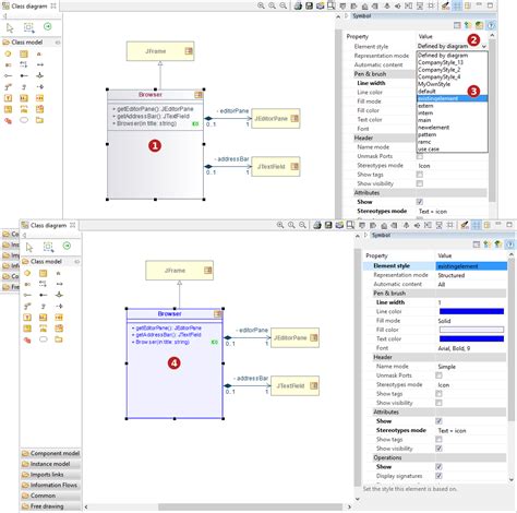 modeler modeler diagrams graphic options · modelioopensource modelio