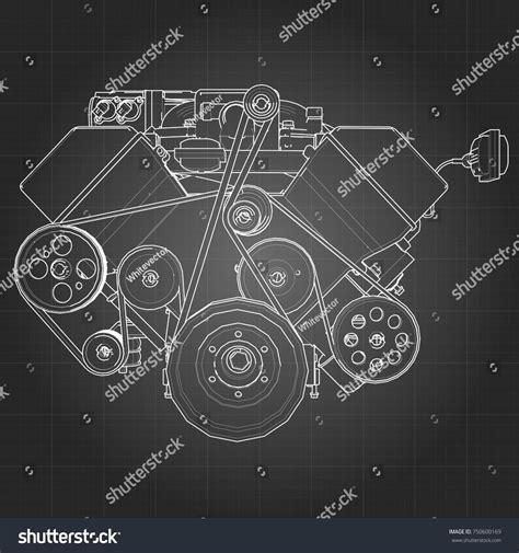 V8 Engine Blueprints