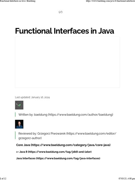 functional interfaces java pdf anonymous function method