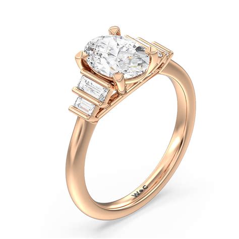 Geometric Diamond Engagement Ring With Clarity