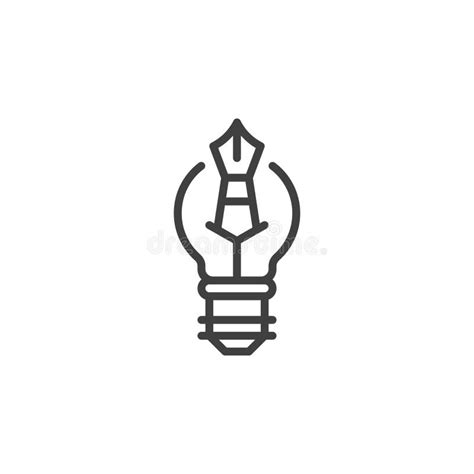 Idea Implementation Line Icon Stock Vector Illustration Of Editable