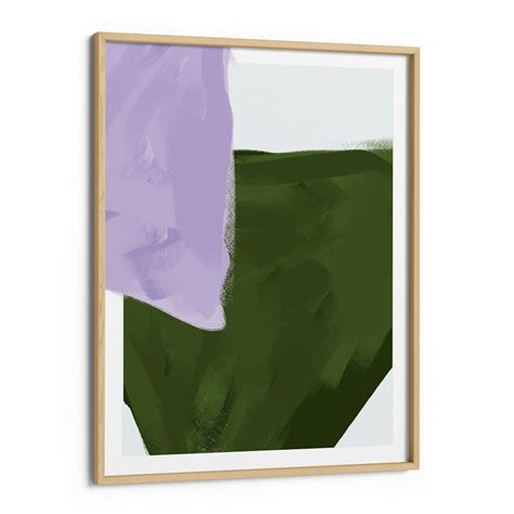 Framed Abstract Modernism Art Prints Green Canvas Watercolour Prints