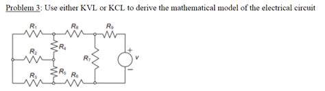 solved problem 3 use either kvl or kcl to derive the