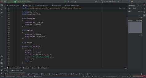 修改了一下unity项目文件里的渲染管线shader第二个和第三个pass显示 技术问答 Unity官方开发者社区