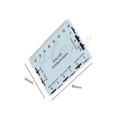 Guitar Bass String Pitch Ruler Gauge String Action Grandado