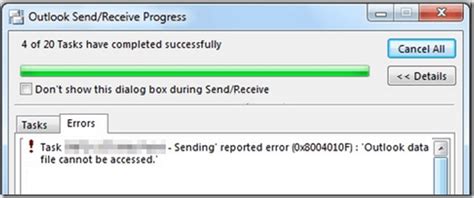 Top 3 Ways To Fix Outlook Data File Cannot Be Accessed”