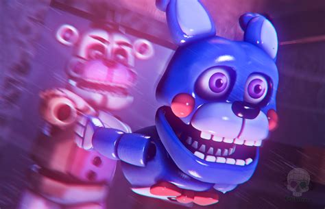 Funtime Freddy Shooting Bon Bon By Retcheterr On Deviantart