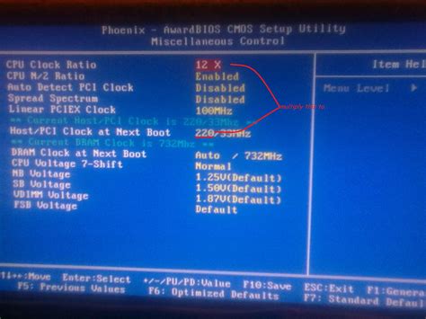 Pc Wizz Stuff Overclocking A Cpu Using Phoenix Bios