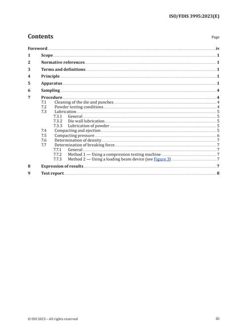 ISO Metallic Powders Determination Of Green Strength By Transverse Rupture Of