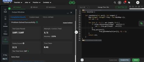 Arshiya Gupta On Linkedin Geeksforgeekschallenge Problemsolving Hashing Pairsum Codingskills