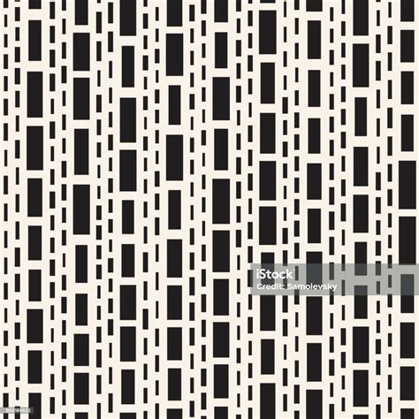 흑인과 백인 불규칙 한 파선 패턴입니다 현대 추상 벡터 원활한 배경입니다 세련 된 혼란 줄무늬 모자이크 0명에 대한 스톡 벡터 아트 및 기타 이미지 Istock