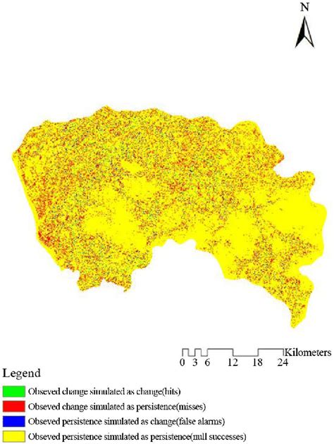 Spatial Distribution Of Simulation Correctness And Error Based On Three
