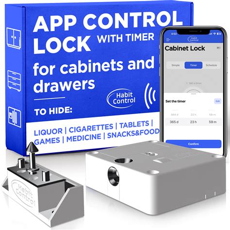 Habit Control Schedule Timed Lock Bluetooth App Controlled Cabinet