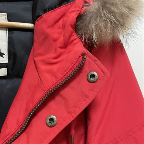 Padded Jacket Coat S 체리코코 리얼라쿤점퍼 빨간패딩 여성패딩 on Bunjang with safe global shipping
