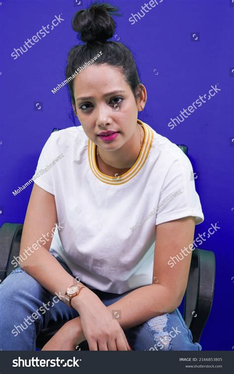 Indian Woman Sitting On Chair Having Stock Photo Shutterstock