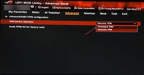 Enable Firmware Tpm Amd For Windows 11 Asus Rog Strix 50 Off