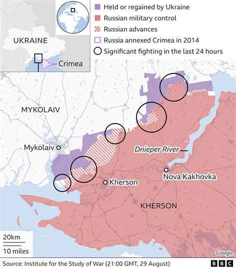 Kherson Heavy Fighting As Ukraine Seeks To Retake Russian Held