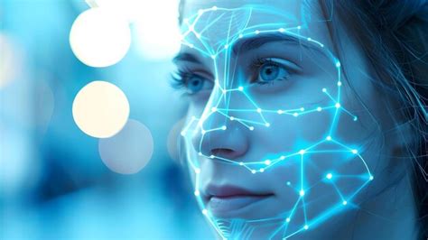 Enhanced Surveillance In Metropolis Through Advanced Facial Recognition Technology Concept