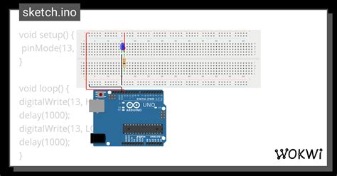LED2 Wokwi ESP32 STM32 Arduino Simulator