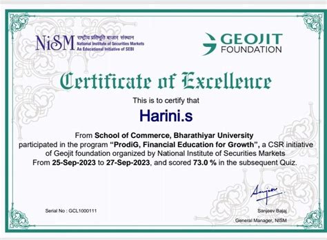Harini Srinivasan On Linkedin I Feel Privilaged To Get This