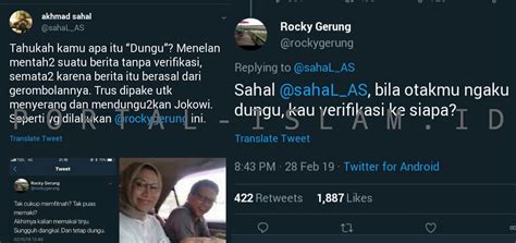 NGAKAK! Maksud Hati Ingin Nampol Rocky Gerung, Apa Daya Sahal AS Malah Nampol Muka Sendiri ...