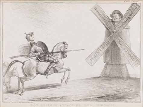 Npg D41354 Don Quixote Attacking The Windmill Sir Francis Burdett