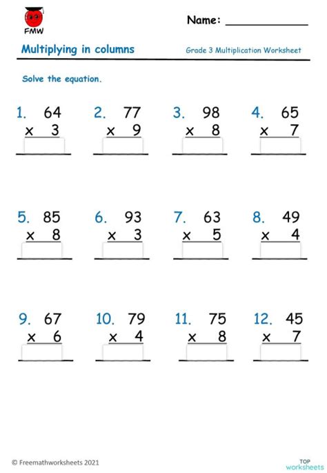 Daugyba Interactive Worksheets And Online Exercises Topworksheets